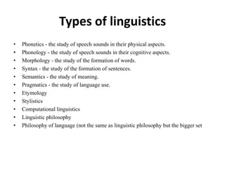 Linguistic | PPT