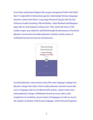 Linguistic fossils by-john-d-bengtson | PDF