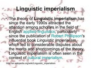 Linguistic Imperialism | PPT