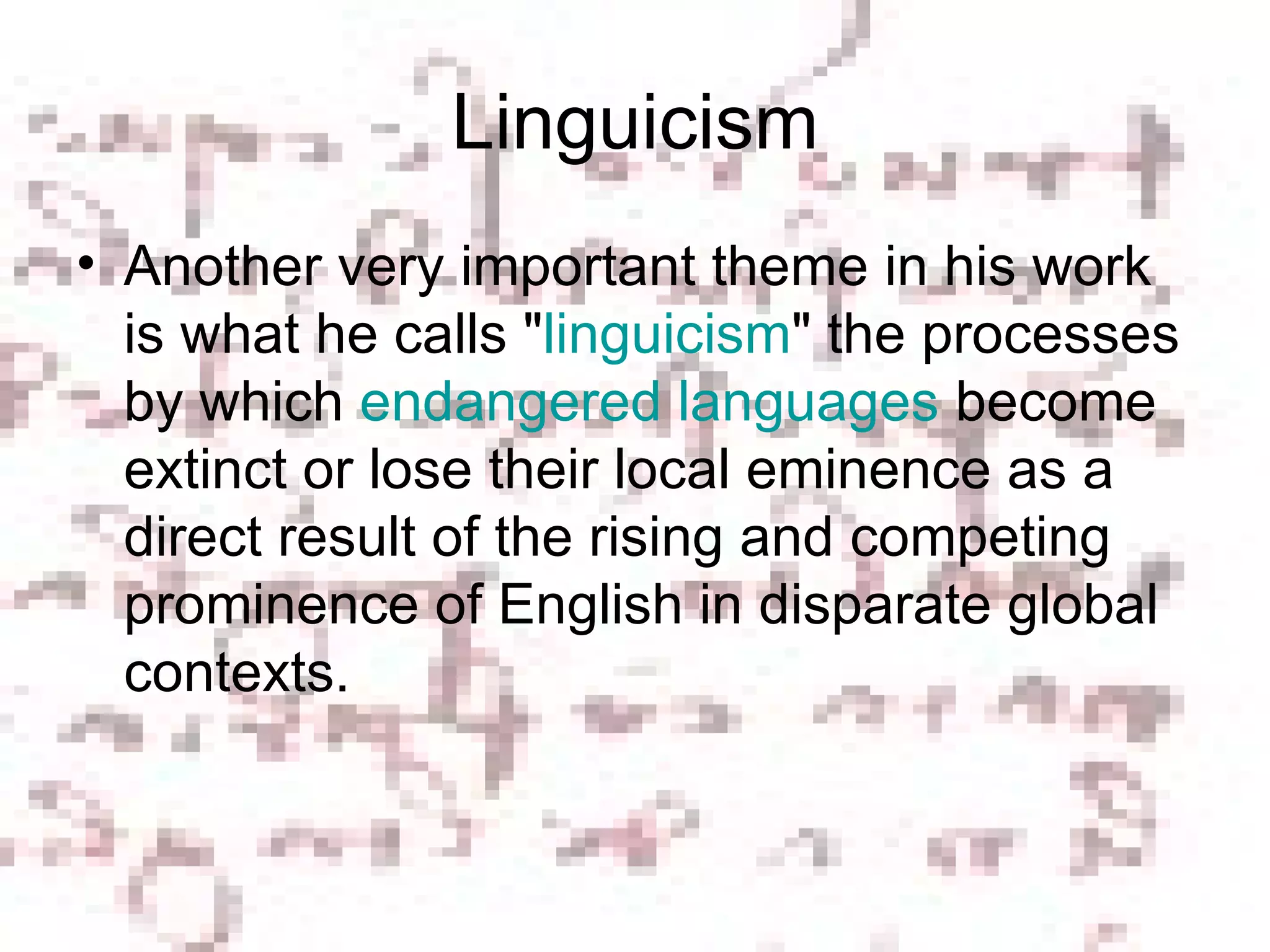 Linguistic Imperialism | PPT