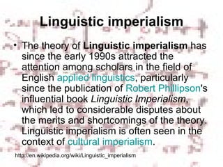 Linguistic Imperialism | PPT