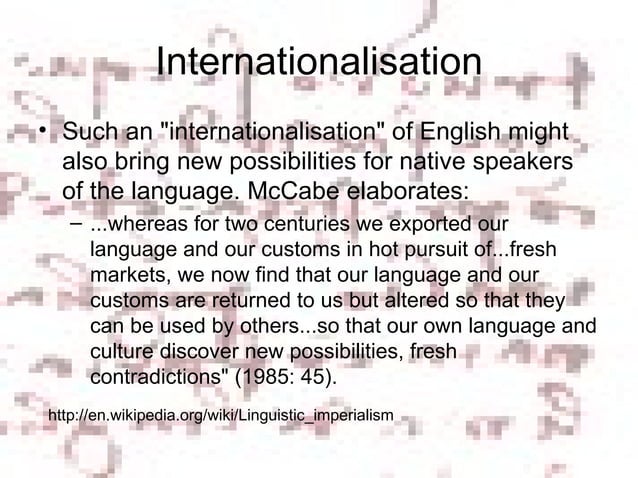 Linguistic Imperialism | PPT