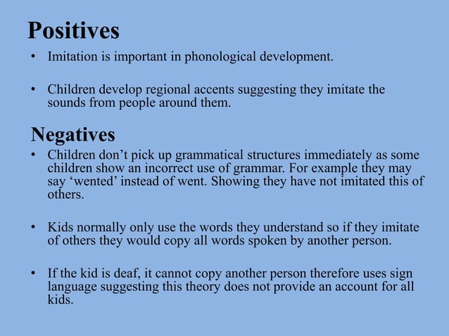 Linguistic oriented theories,behaviorism and innatism | PPTX