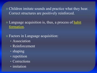 Linguistic oriented theories | PPTX