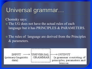 Linguistic oriented theories | PPTX