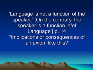 Linguistic Turn E12 M03 | PPT