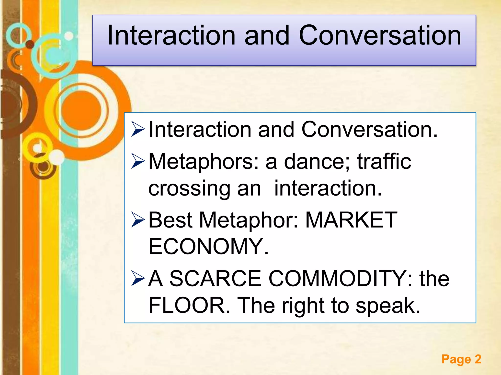 CONVERSATION ANALYSIS-PREFERENCE STRUCTURE | PPTX