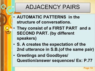 CONVERSATION ANALYSIS-PREFERENCE STRUCTURE | PPTX
