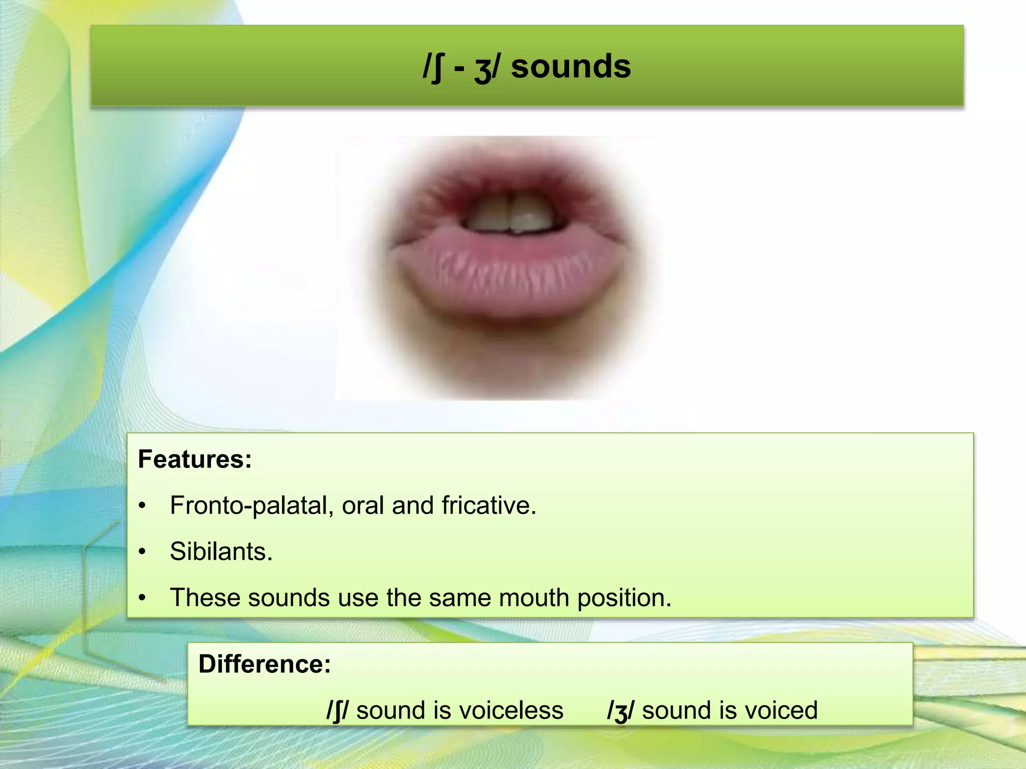 /ʃ/ - /ʒ/ sounds and /x/ - /h/ sounds | PPTX