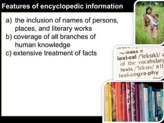 Linguistic and encyclopedic dictionaries | PPTX