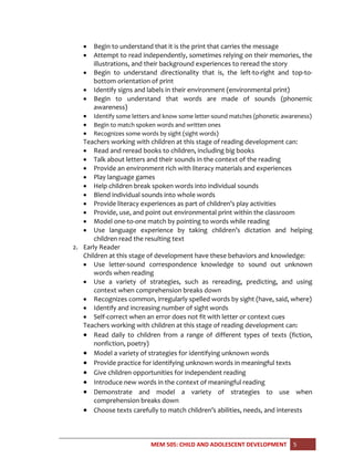 Linguistic and literacy development of children and adolescents | DOCX