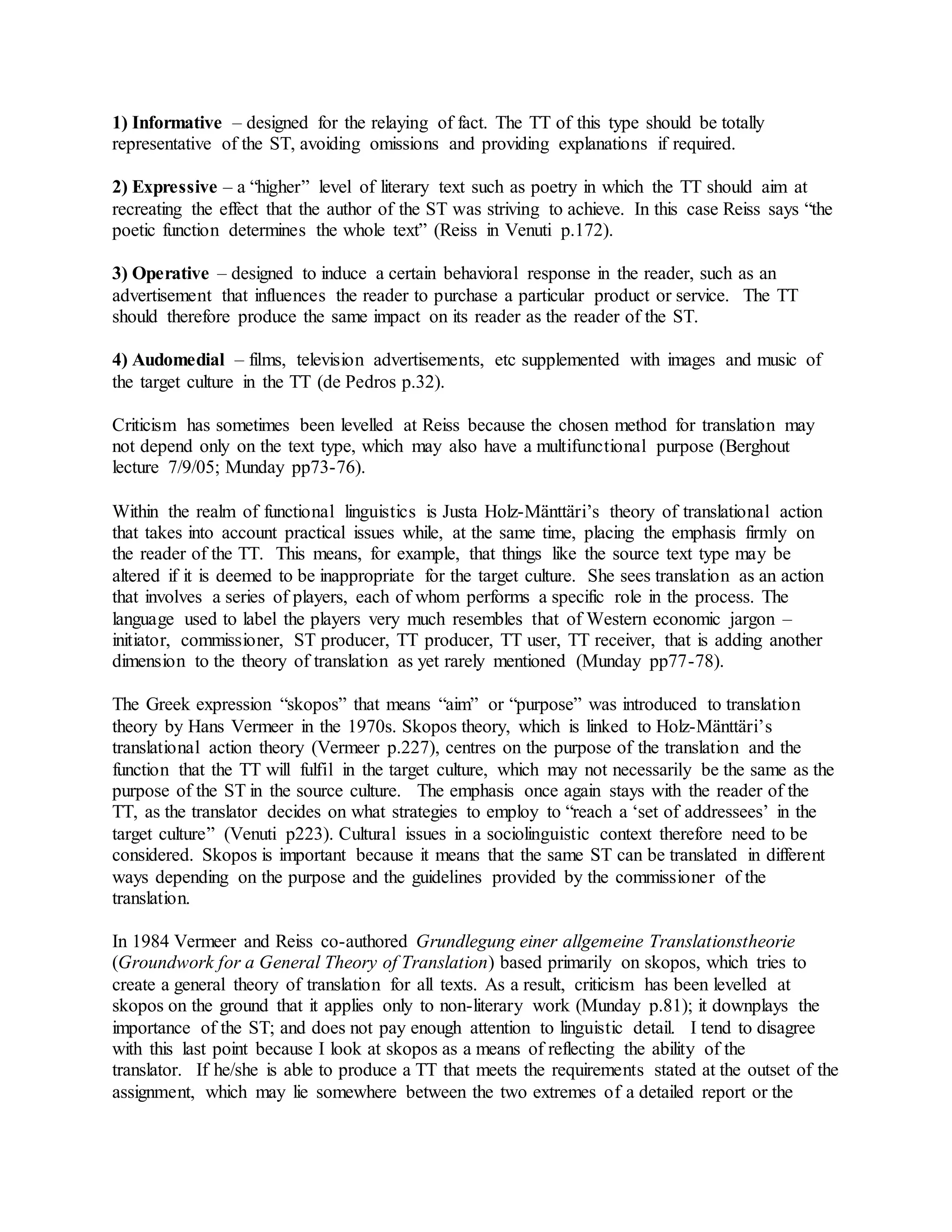 Linguistic approach to translation theory | DOCX