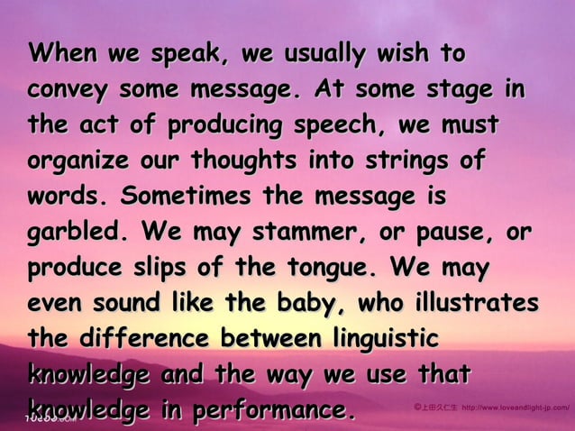 Linguistic competence and performance group5 | PPT