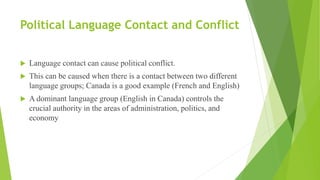 Linguistic conflict | PPTX