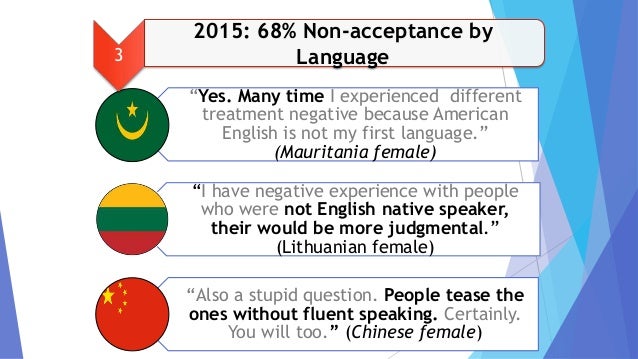 Cultural and Linguistic Discrimination TESOL 2015