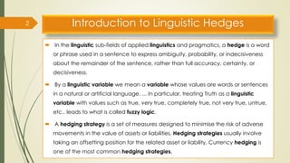 Linguistic hedges in fuzzy logic | PDF