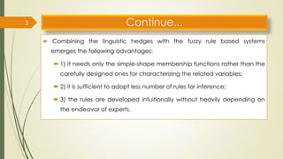 Linguistic hedges in fuzzy logic | PDF