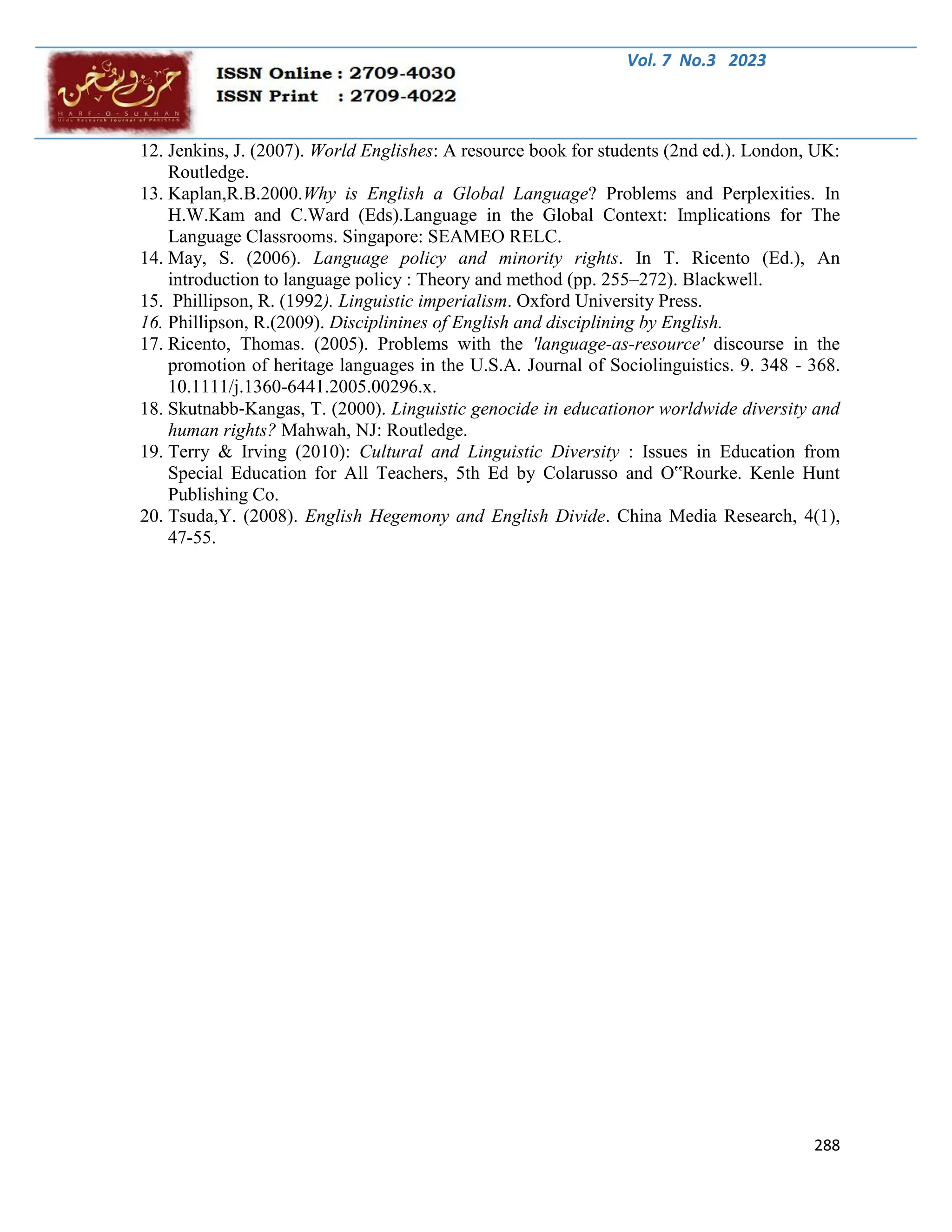 Linguistic Imperialism in the Globalized World: Examining English ...