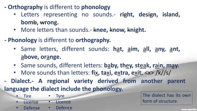 Linguistic inconsistencies | PPT