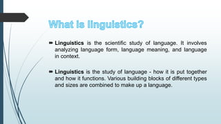 Linguistic inequality | PPTX
