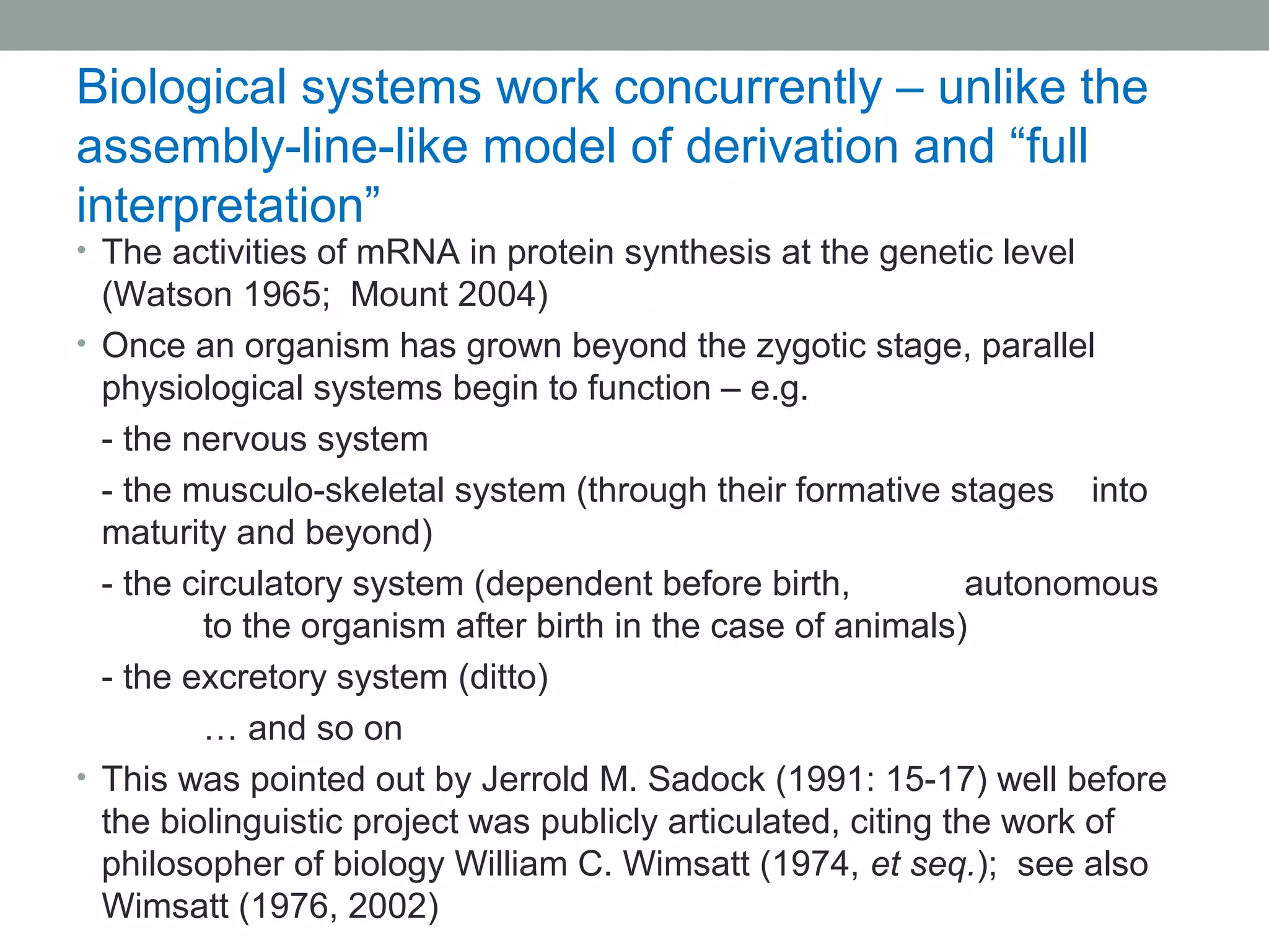 Linguistic interfaces and the biological trope iit d 071014 | PPT