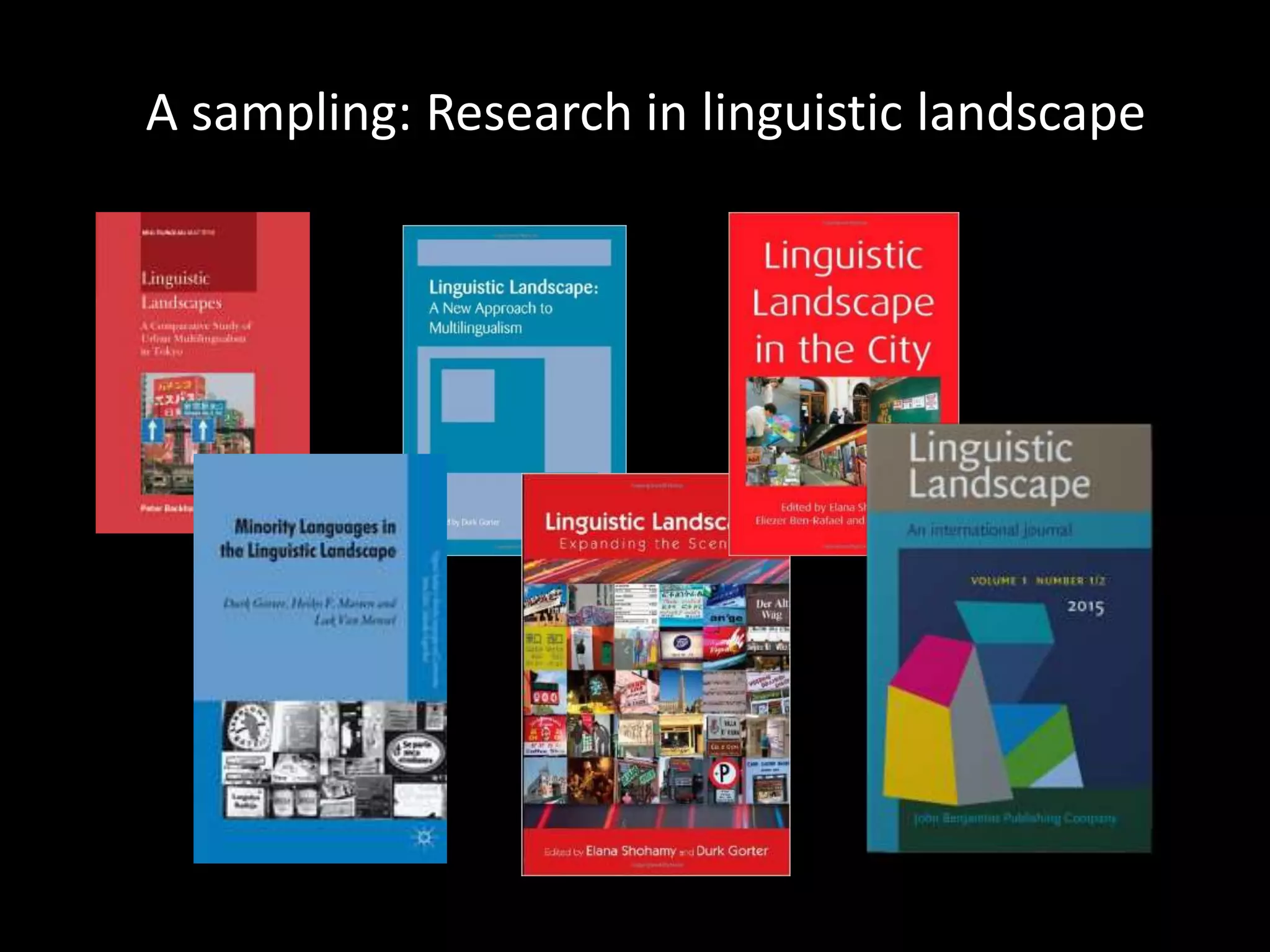 Linguistic Landscape for Language Study | PPTX