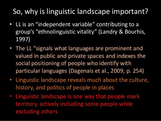 Linguistic Landscape for Language Study