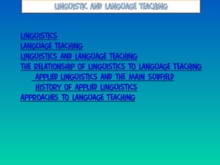 relation (linguistics and language teaching) | PPT