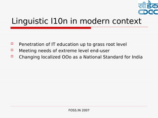 Linguistic localization framework for Ooo | PPT