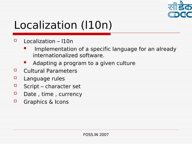 Linguistic localization framework for Ooo | PPT