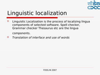 Linguistic localization framework for Ooo | PPT