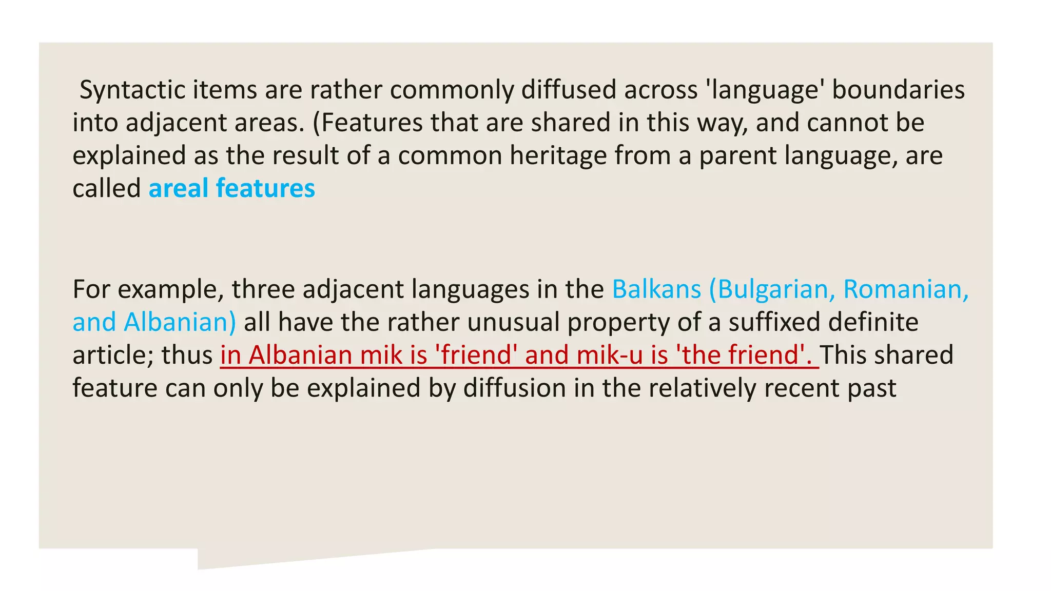 Types of linguistics items and Social Dialect | PPTX