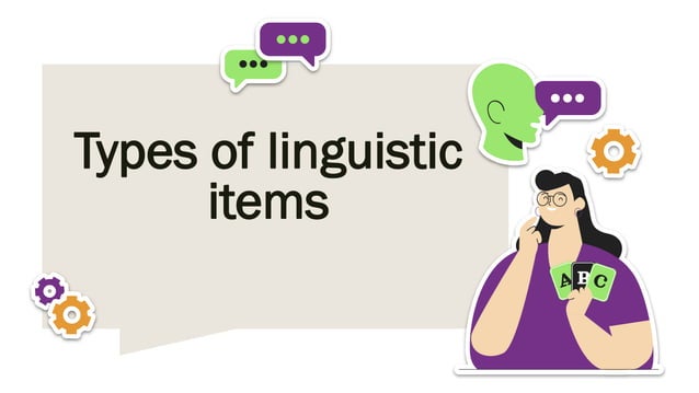 Types of linguistics items and Social Dialect | PPTX