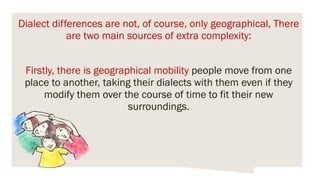 Types of linguistics items and Social Dialect | PPTX