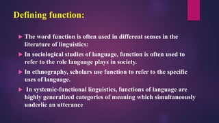 Linguistic Presentation by Kaleem.pptx | Programming Languages | Computing