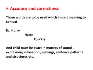 Linguistic principles of teaching english | PPTX