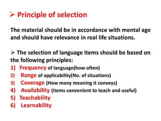 Linguistic principles of teaching english | PPTX