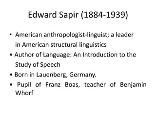 Linguistic relativity | PPTX