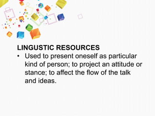 Linguistic resources | PPTX