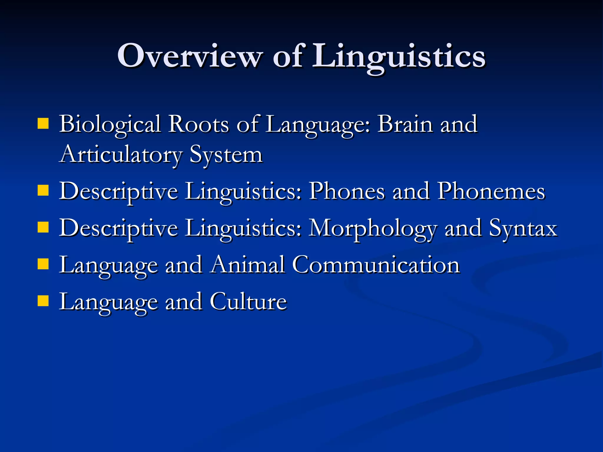 Linguistics | PPT