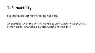 Hockett's language features | PPTX