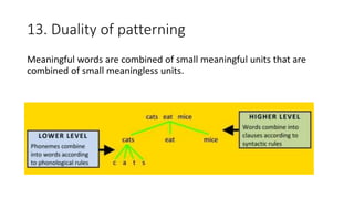 Hockett's language features | PPTX