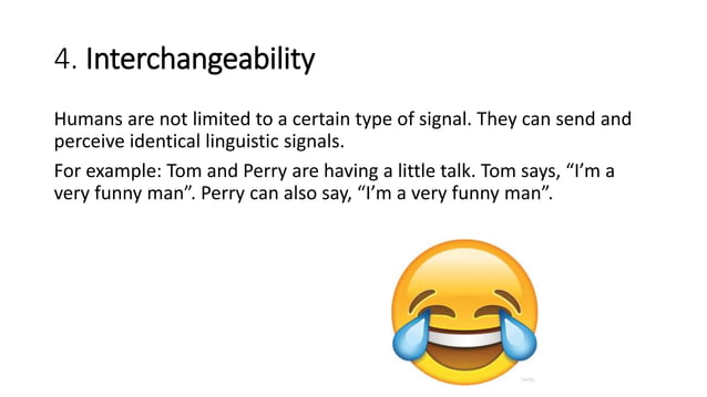 Hockett's language features | PPTX | Technology & Computing