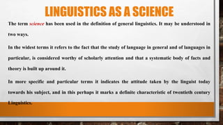 Linguistics | PPTX
