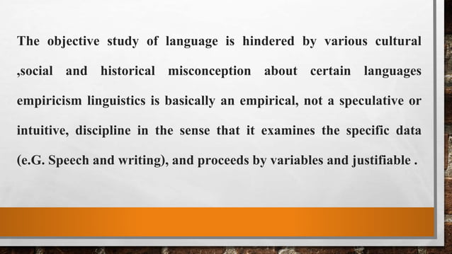 Linguistics | PPTX | Science