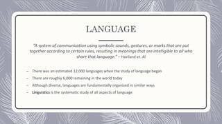Linguistics 101 | PPTX