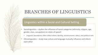 Linguistics 101 | PPTX