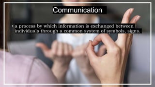 Communication and signs | PPT