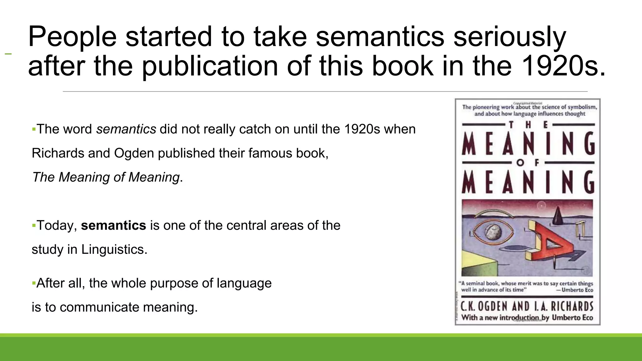 Linguistics semantics-syntax-presentation1 | PPTX