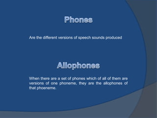 Linguistics the sound patterns of language | PPTX